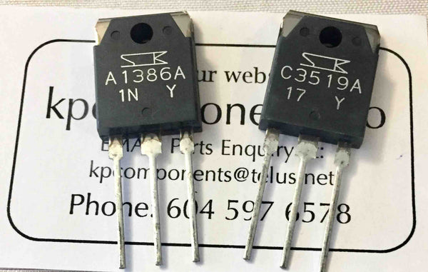 2SA1386A Transistor 2SC3519A Pair – KP Components Inc.