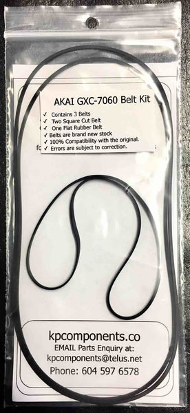 Akai GXC-7060 Belt Kit (3 Belts) – KP Components Inc.