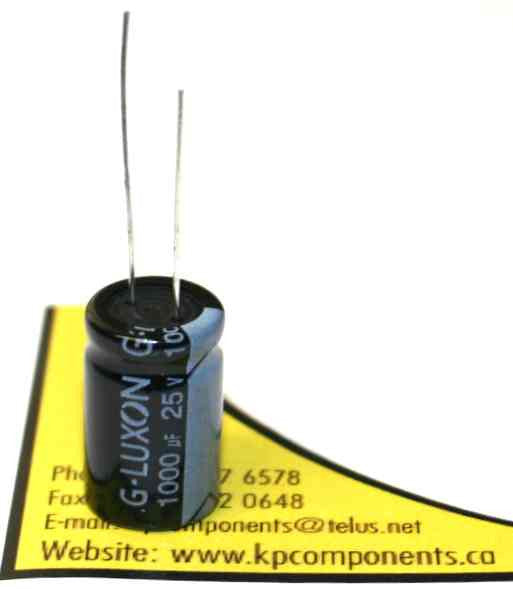 1000uF 25V Capacitor 105°C 2PCS – KP Components Inc.