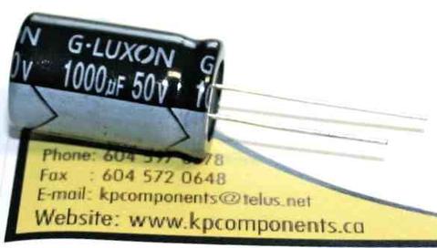 1000uF 50V Capacitor 105°C 2PCS – KP Components Inc.