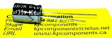 100uF 35V Capacitor 105°C 5PCS – KP Components Inc.