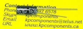 10uF 50V Capacitor Radial 105°C 10PCS – KP Components Inc.
