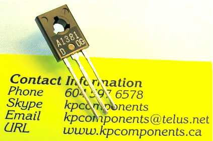 2SA1381 Transistor A1381 A1381D – KP Components Inc.