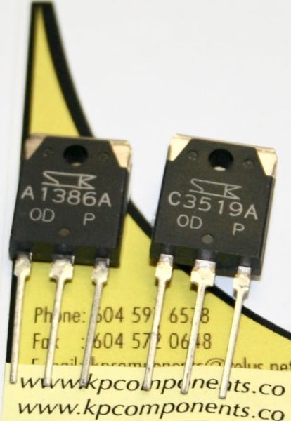 2SA1386A Transistor 2SC3519A Pair – KP Components Inc.