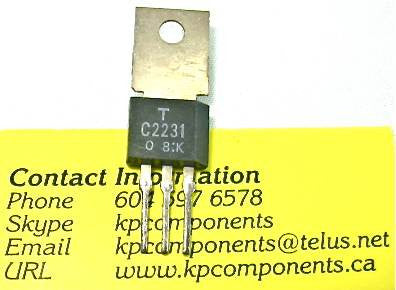 2SC2231 Transistor C2231 Toshiba – KP Components Inc.