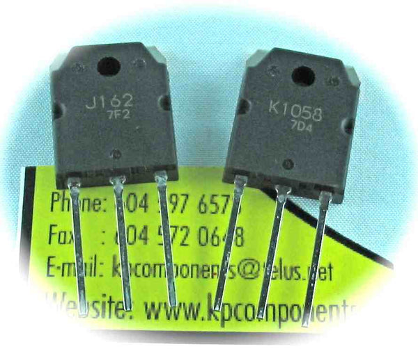 2SK1058 Mosfet 2SJ162 Matched Transistor – KP Components Inc.
