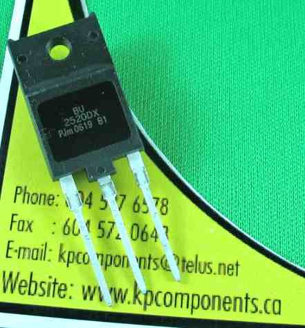 BU2520DX Transistor NPN 1500V 10A – KP Components Inc.