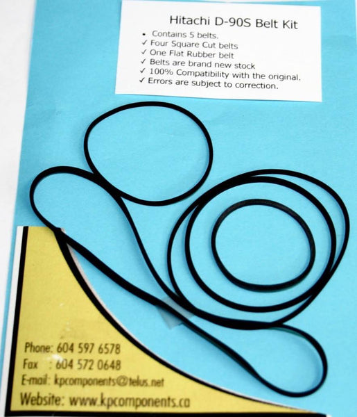 Hitachi D-90S Belt Kit (5 Belts) – KP Components Inc.