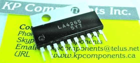 LA4265 IC Audio Amplifier – KP Components Inc.