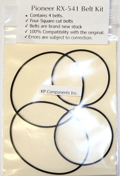 Pioneer RX-541 Belt Kit (4 Belts) – KP Components Inc.