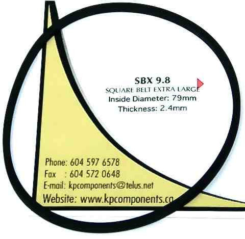 SBX9.8 Belt SCB9.8 Square Cut – KP Components Inc.