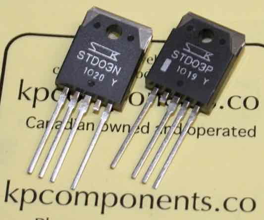 STD03N Transistor STD03P Pair – KP Components Inc.