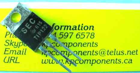 TIP122 Darlington Transistor Equivalent to NTE261 – KP Components Inc.