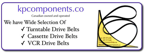 Pioneer Turntable Belt PL-12 PL-10 PL-35 – KP Components Inc.